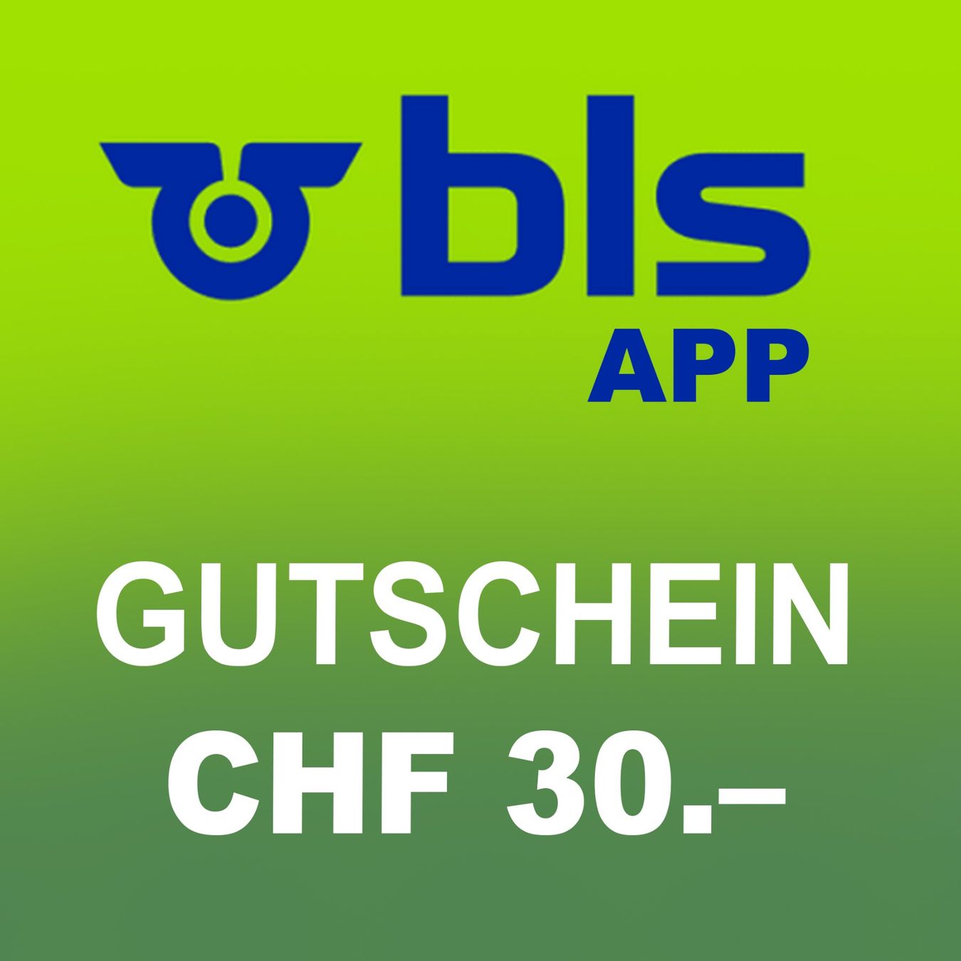 BLS App Gutschein 30.-- Tickets Zug Bahn Ticket Shop Billett (Neu und ...