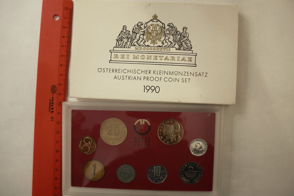 Set 1990 Austrian proof coin set | Kaufen auf Ricardo