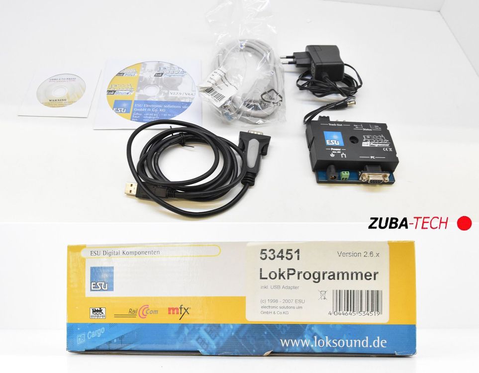 ESU 53451 LokProgrammer inklusive USB Adapter mit OVP (Neu (gemäss ...