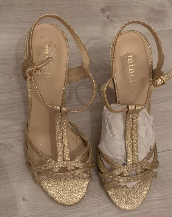 Minelli goldige Sandalen, EU37 (Neu (gemäss Beschreibung)) in Carouge ...