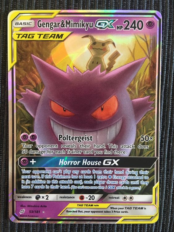 Pokemon Gengar & Mimikyu GX Team Up Englisch Mint | Kaufen auf Ricardo