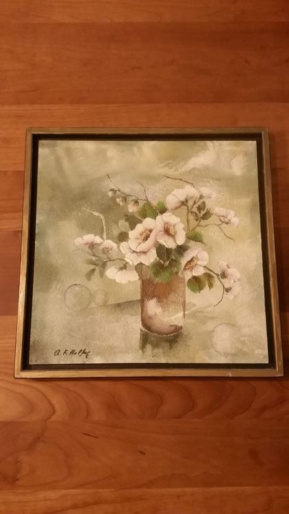 Original Stillleben Gemälde von Anna F. Helfer (Gebraucht) in Oberengstringen für CHF 2 – mit ...