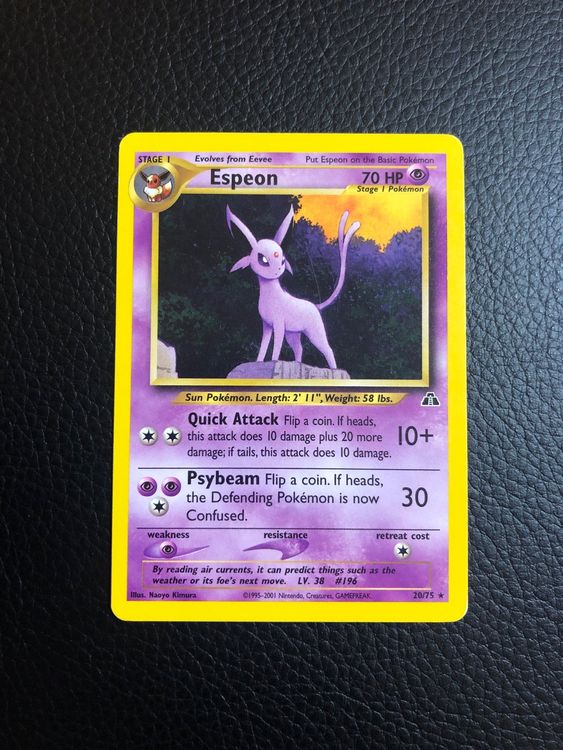 Neo Discovery Espeon rare 20/75 Ab 1 | Kaufen auf Ricardo