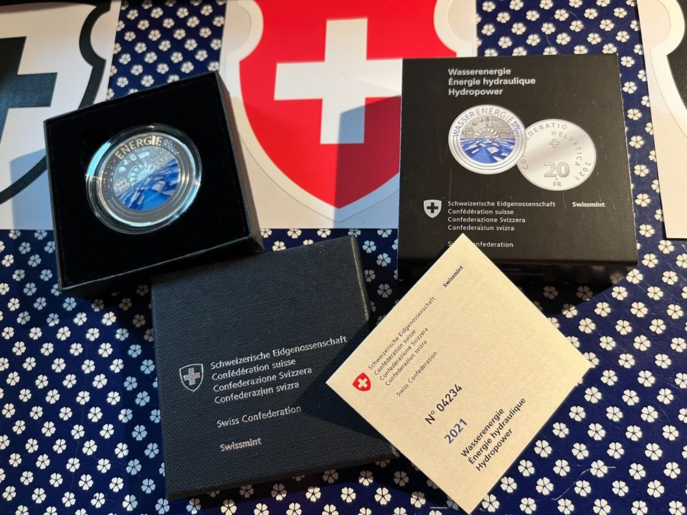 Wasserenergie, Ag polierte Platte (Neu und originalverpackt) in Arch für CHF 120 – mit Lieferung ...