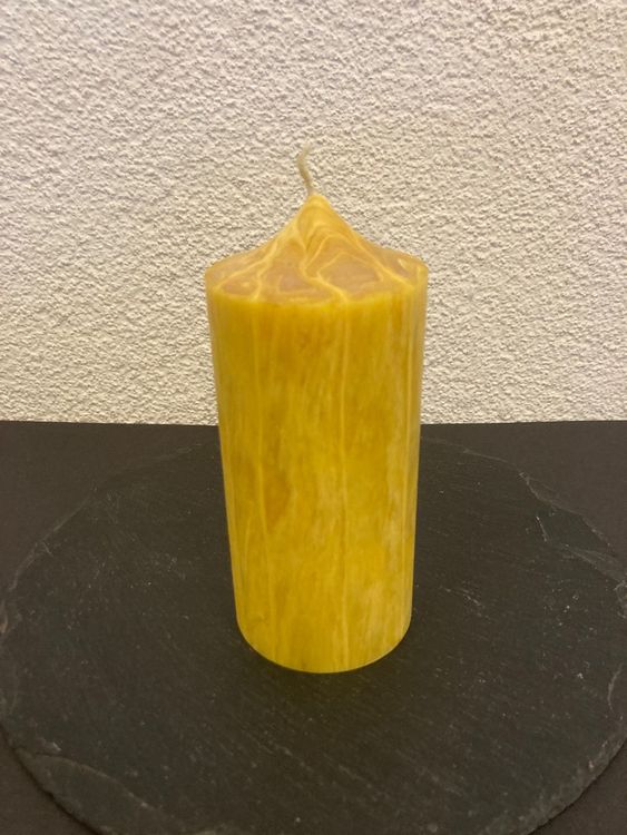 Bienenwachs-Kerze ca. 15 x 6,5 cm, ca. 400g,100% Bienenwachs (Neu ...