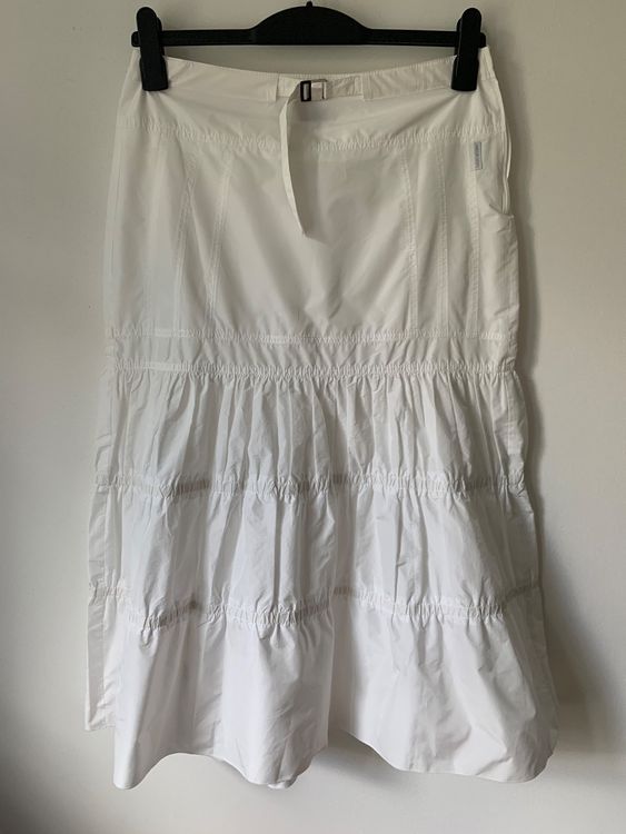 Marc Cain leichter Midijupe Gr. 38 weiss,Rock sportlich Midi (Gebraucht ...