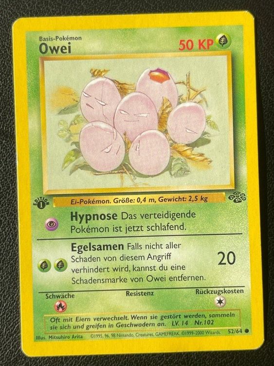 Owei 52/64 1.Edition Pokémon Jungle (Neu (gemäss Beschreibung)) in ...