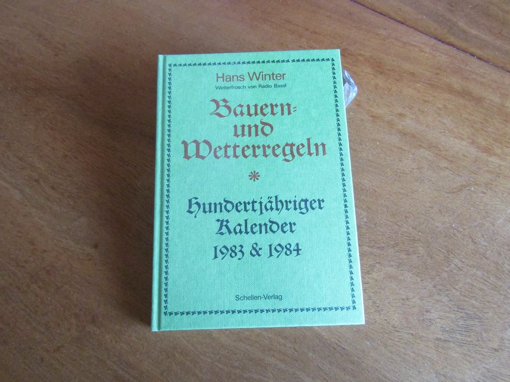 Bauern- und Wetterregeln - Kalender 1983 & 1984 (Nr.90) (Gebraucht) in ...