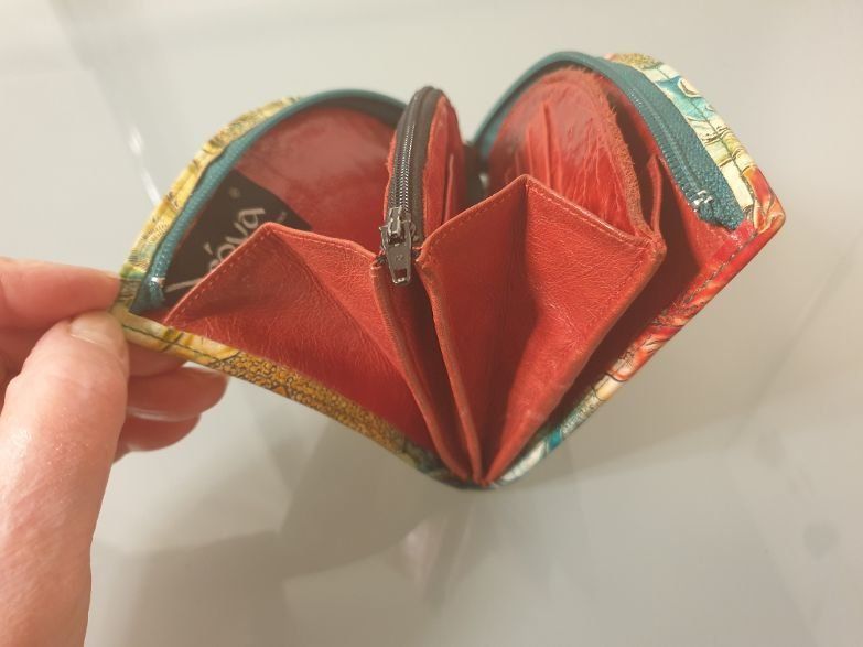 Portemonnaie - Geldbörse coral reef - DEQUA - Rindleder (Neu (gemäss ...