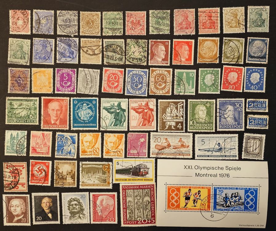 DEUTSCHLAND REICHSPOST GERMANIA ALLIIERTE AB 1885 SAMMLUNG (D'occasion ...