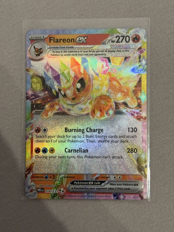 Pokémon Flareon ex 014/131 Prismatic Evolutions (Neu (gemäss ...