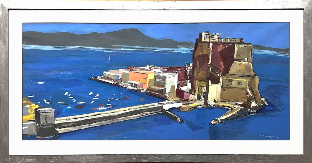 Trudy Egender-Wintsch: Grosses Bild (Tempera) von Neapel (Gebraucht) in ...