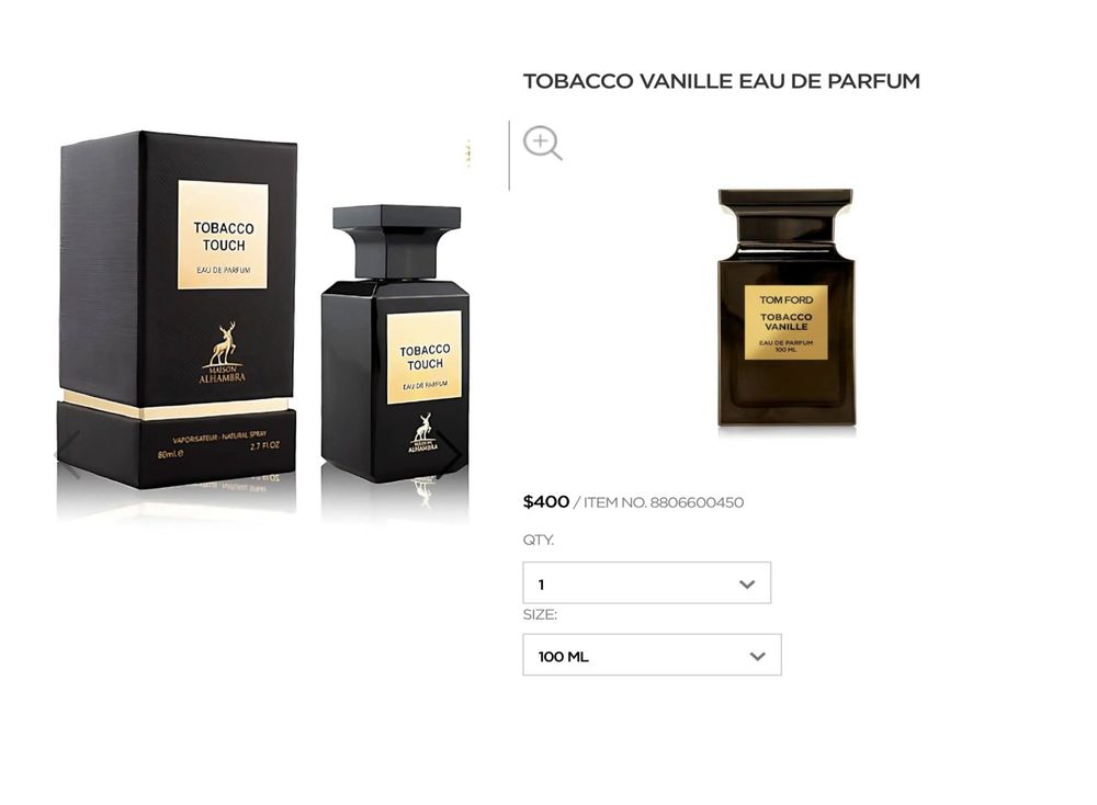 Maison Alhambra Tobacco Touch Eau de Parfum / Tom Ford Clone (Gebraucht ...