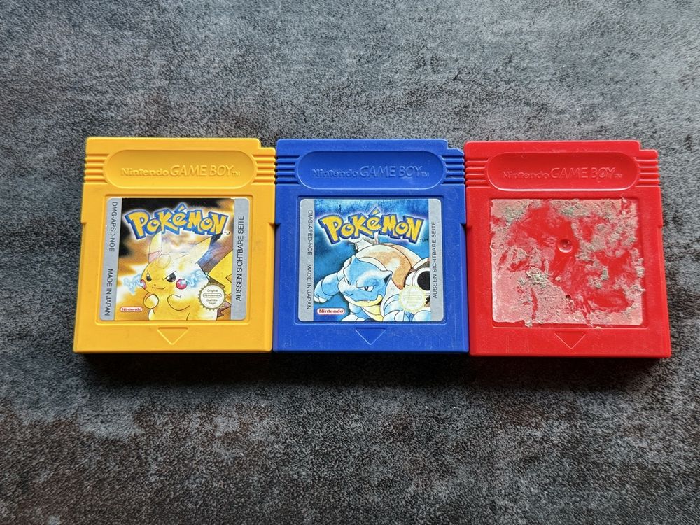 Pokémon rote, blaue & gelbe Edition - Nintendo Gameboy | Kaufen auf Ricardo