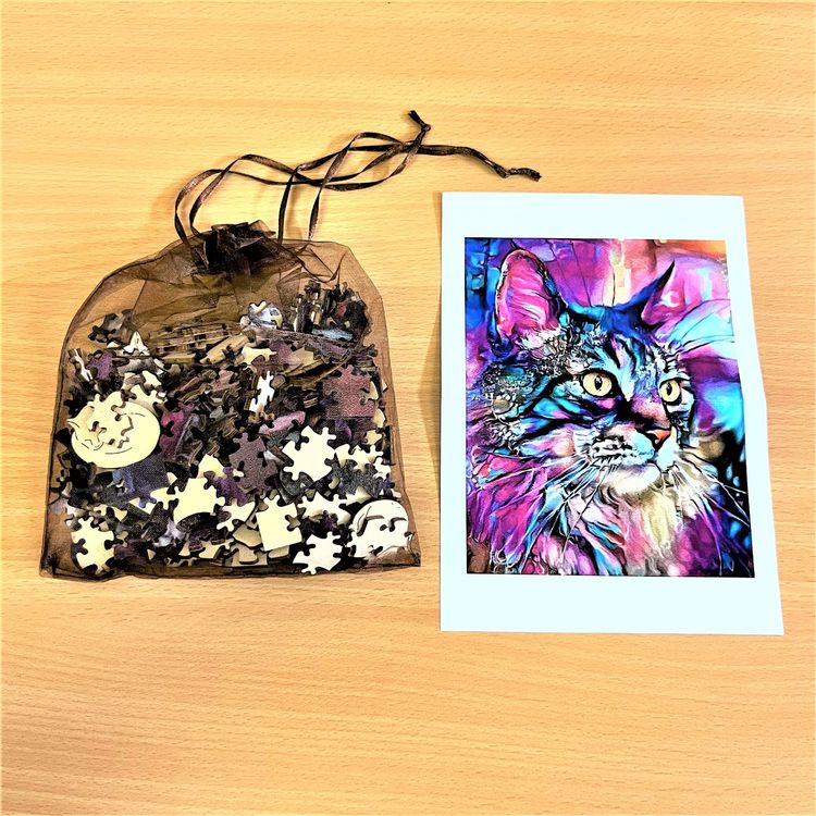 Holzpuzzle Katze - Grösse A4 | Kaufen auf Ricardo