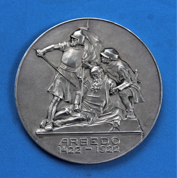 SILBERMEDAILLE ARBEDO 1422 - 1922 SILBER 0,900 GROSS (Gebraucht) in ...