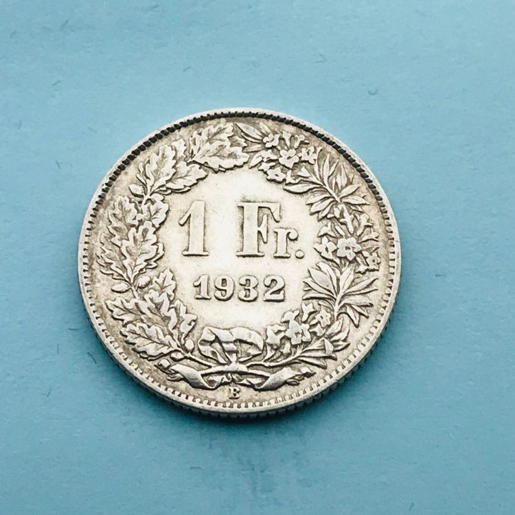 1 Franken 1932 Silber Auflage: 0.50mio!! (Gebraucht) in Glattbrugg für CHF 4.9 – mit Lieferung ...