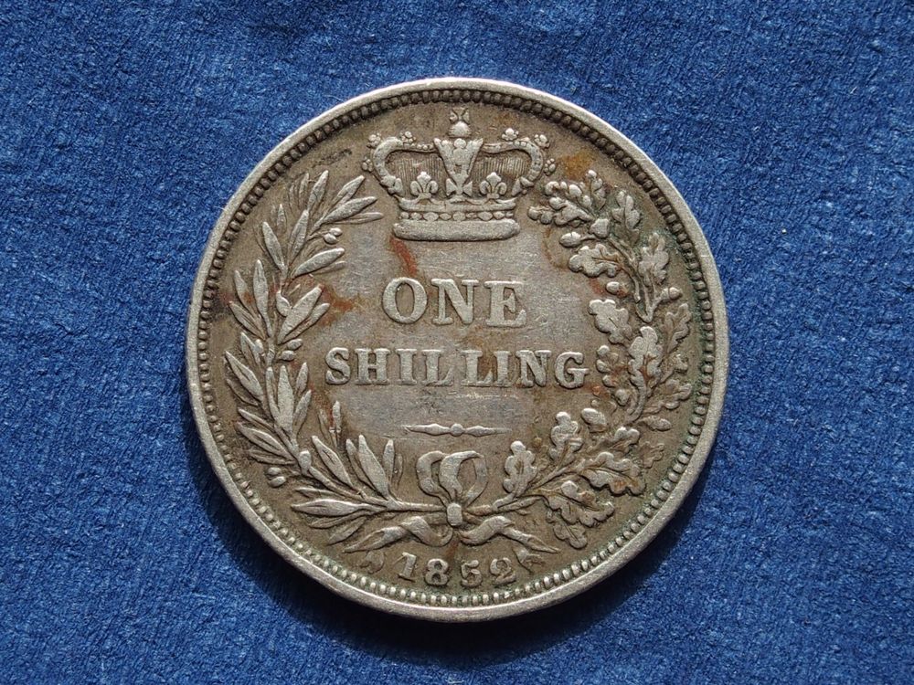 Pièce argent Victoria 1852 un shilling couronne britannique (D'occasion ...