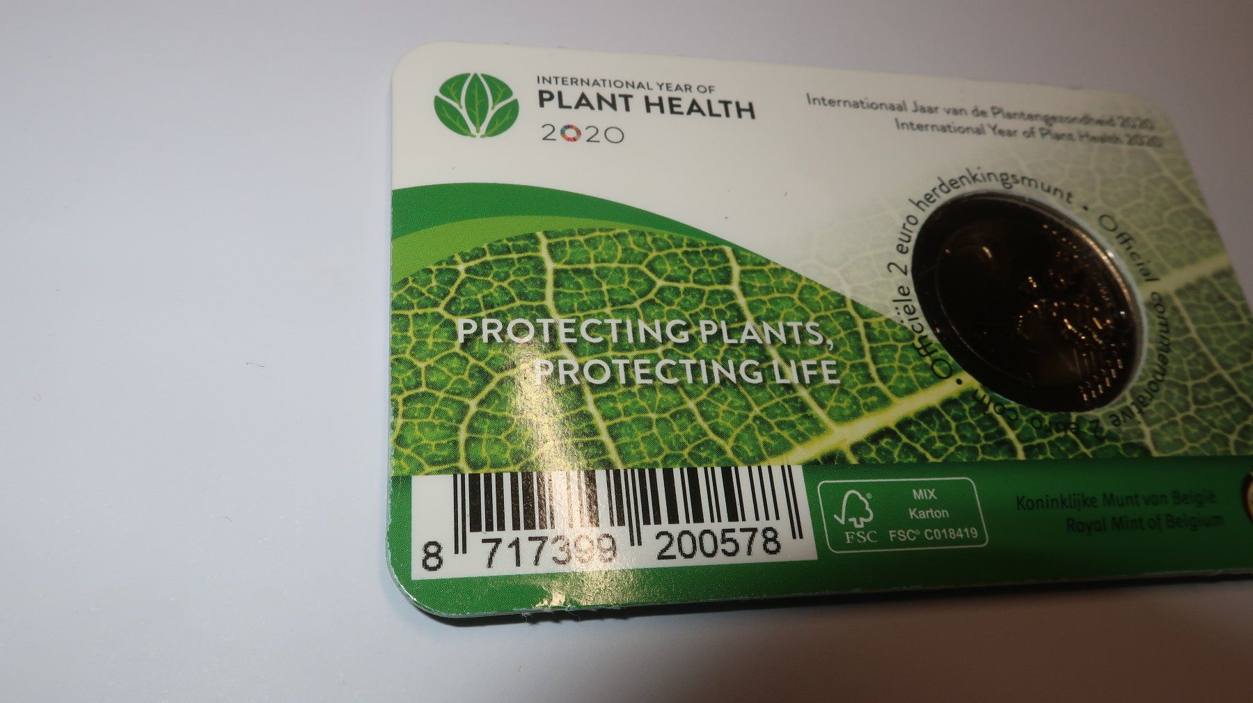 2 Euros 2020 pièce commémorative Belgique Plant Healt (D'occasion) à ...