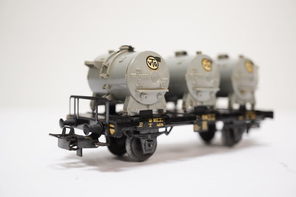 1å Märklin 4614 Behälterwagen mit grauen Behältern (Gebraucht) in ...