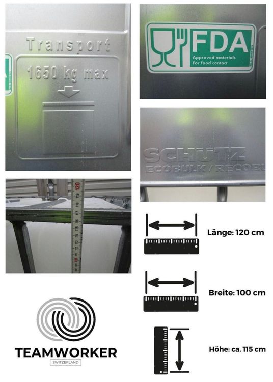 IBC 1000 Liter Tank „wie Neu“ (Neu (gemäss Beschreibung)) in Konolfingen für CHF 80 – nur ...