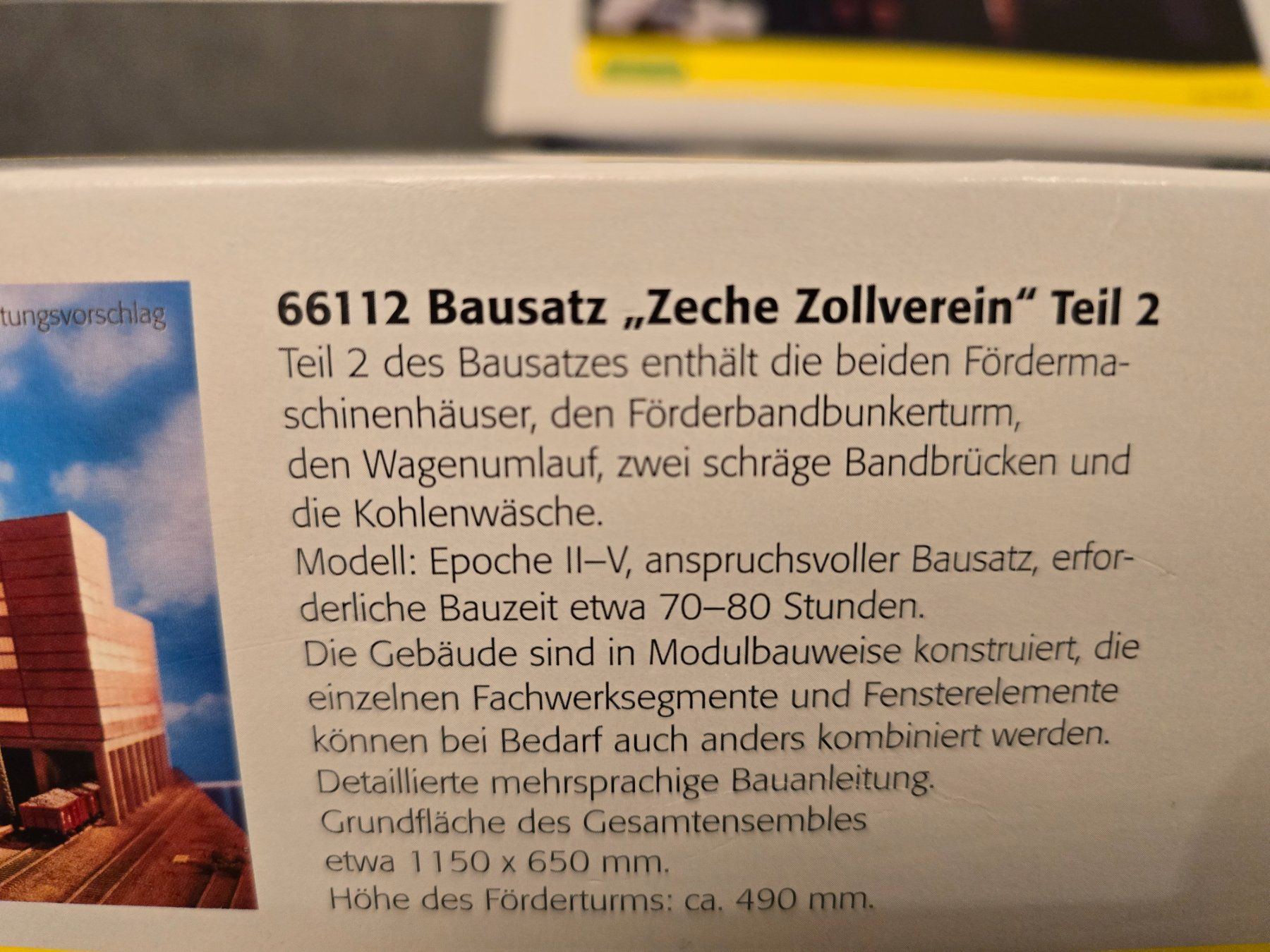 Trix H0 66102 + 66112 - Bausatz "Zeche Zollverein" Teil 1&2 (Gebraucht ...