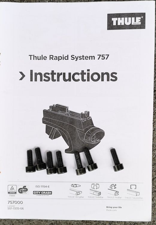 Thule Rapid System 757 Dachträger - Komplett! Top! (Gebraucht) in Thun ...