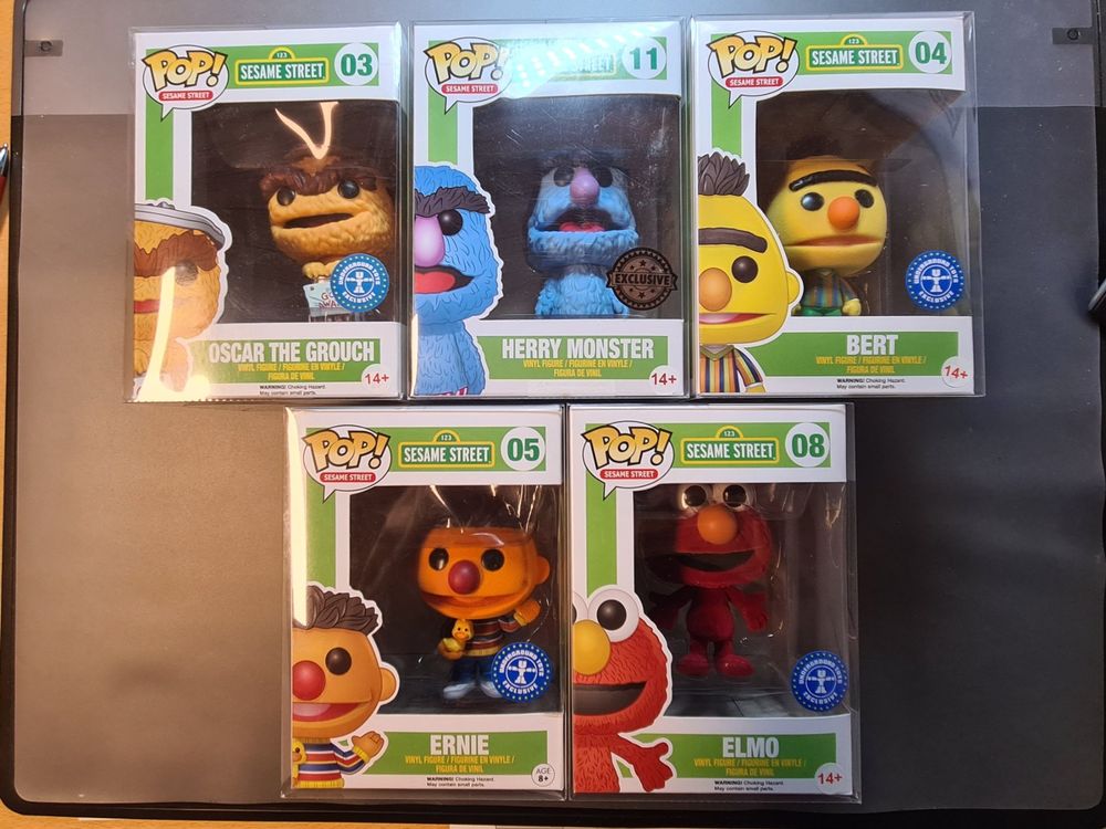 Funko Pop Sesame Street 5 STÜCK Exclusive (Neu und originalverpackt) in ...