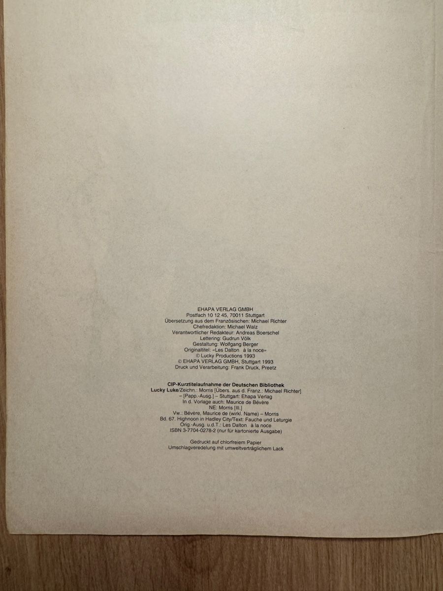 Lucky Luke - High Noon in Hadley City - Band 67 (Gebraucht) in Biberist ...