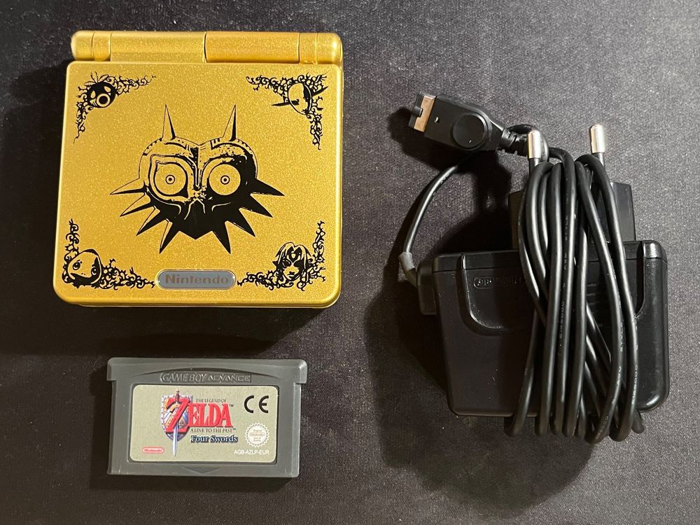 Gameboy Advance SP Zelda Edition Gold + Four Swords Nintendo (Gebraucht ...