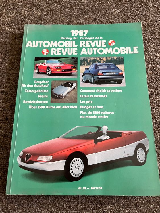 Automobil Revue 1987 Jahresausgabe (Gebraucht) in Spiez für CHF 2 – mit ...