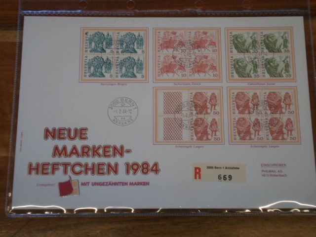 FDC Grossbrief 1984, Markenbüchlein 5.- | Kaufen auf Ricardo