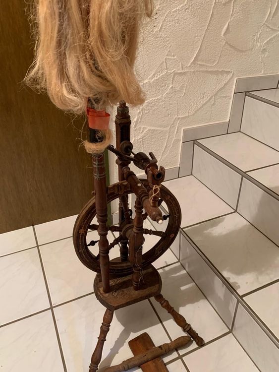 Antikes Spinnrad aus Holz, Rarität, Vintage (Gebraucht) in Ettenhausen ...