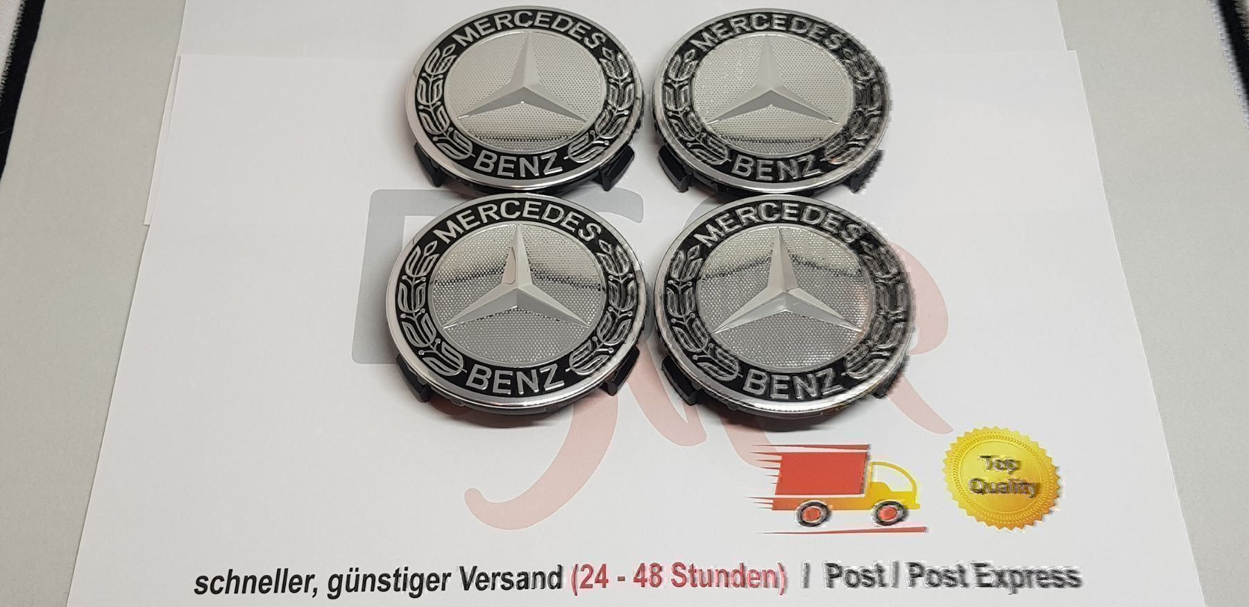 Mercedes Benz Logo Emblem Nabendeckel (Neu und originalverpackt) in ...