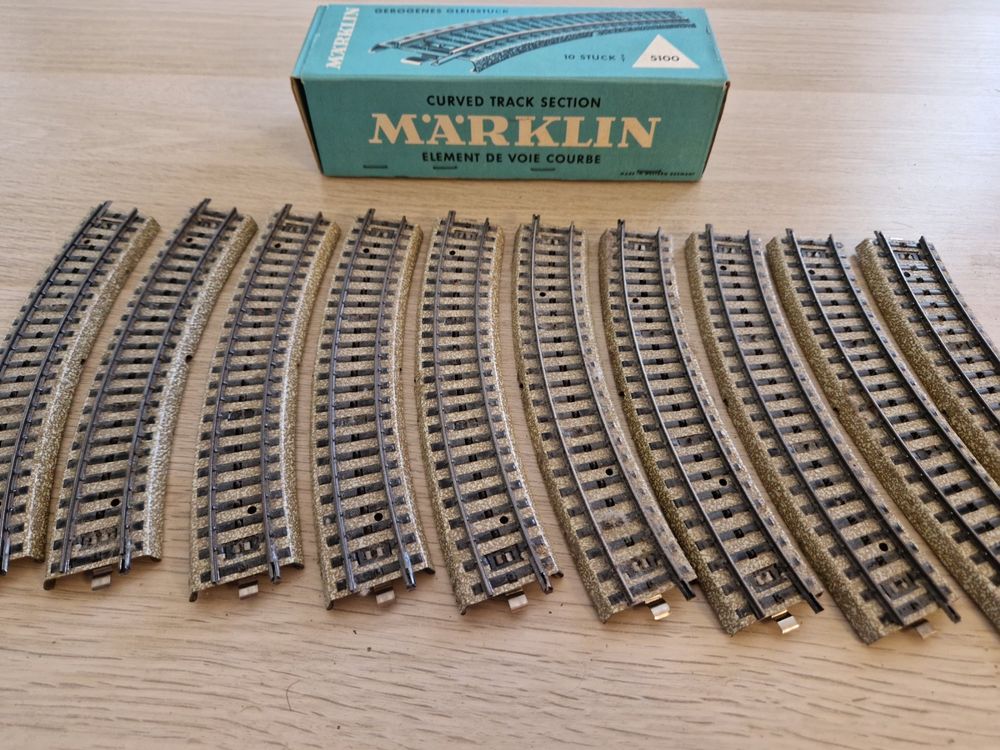 Märklin 10 x 5100 gebogenes gleis M H0 (3) | Kaufen auf Ricardo