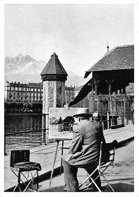 Werbekarte KUNSTMALER SODEUR LUZERN 1959 | Kaufen auf Ricardo