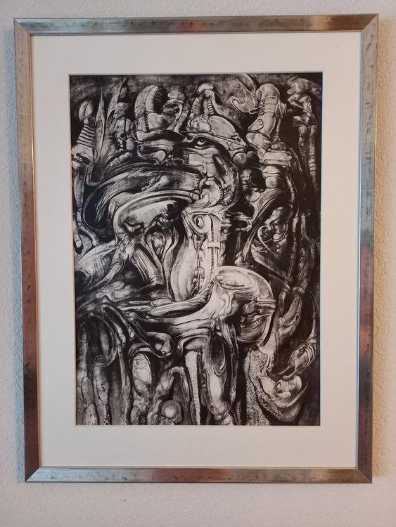 Lithographie originale de H.R.GIGER, 77/99 signé, 50 x 70 | Kaufen auf Ricardo