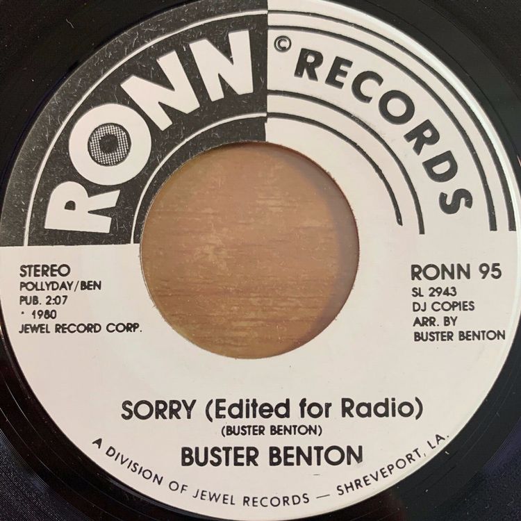 Buster Benton - Sorry / US-Promo 1980 - Very nice Copy (Gebraucht) in ...