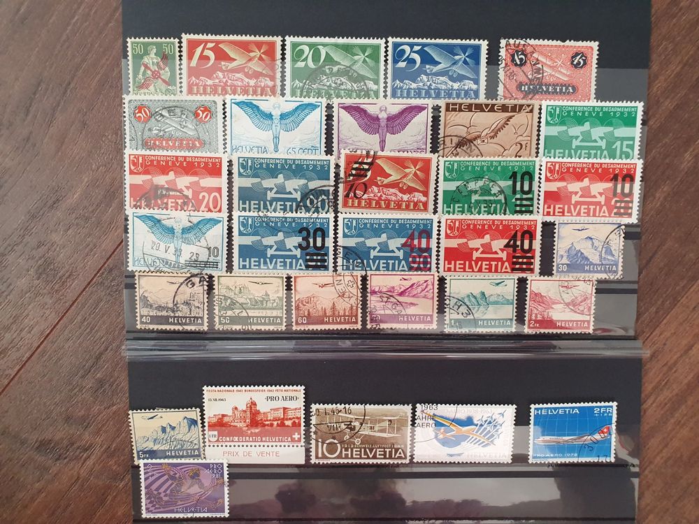 Schweiz kleiner Lot Flugpost mit F2!! uvm. | Kaufen auf Ricardo