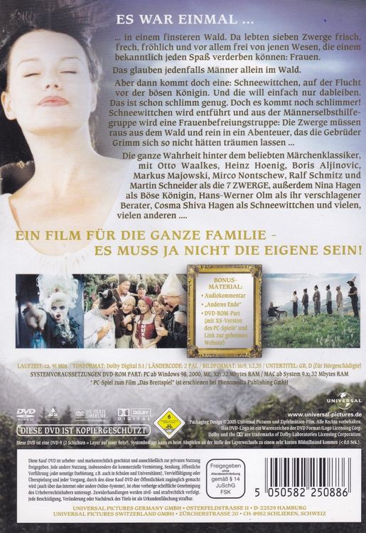 DVD ab Fr. 1.--, 7 Zwerge - Männer allein im Wald (Gebraucht) in Lausen ...
