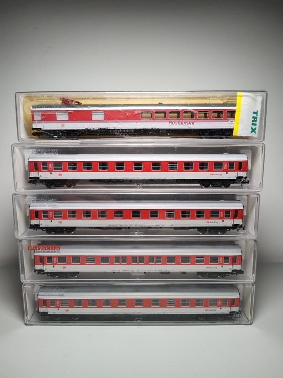 5x Fleischmann/Trix DB Reisezugwagen (4x 8117 K, 1x 13354) | Kaufen auf ...