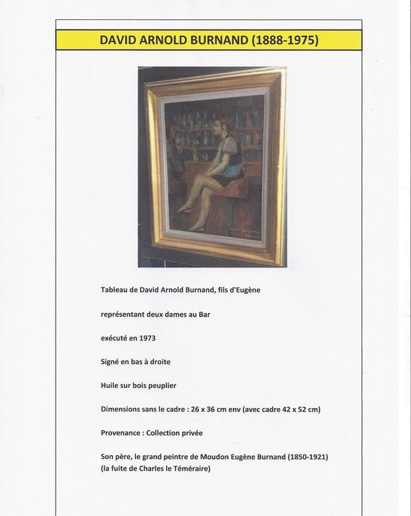 Tableau de David Arnold Burnand (1886-1975) (Gebraucht) in Chernex s ...