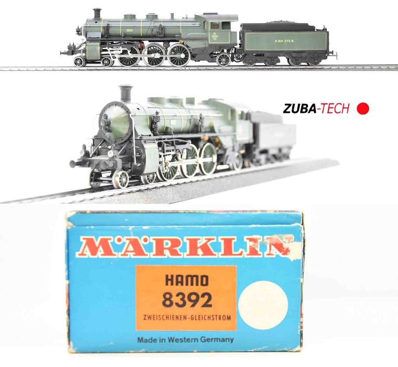 Märklin Hamo 8392 Dampflok S3/6 K.Bay.Sts.B.H0 GS Analog OVP (Gebraucht ...