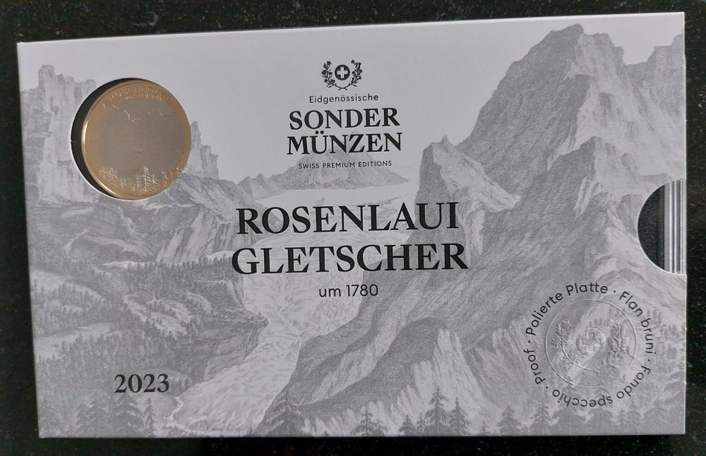 Münzsatz Schweiz 2023 pp Rosenlaui Gletscher | Kaufen auf Ricardo