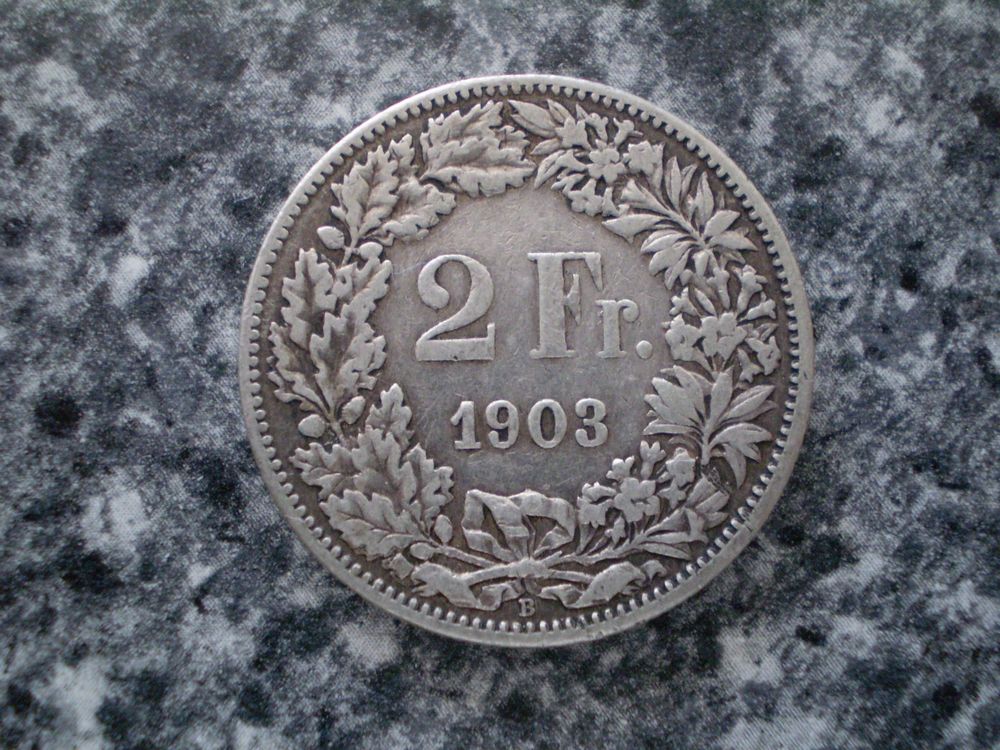 2 Fr. Silbermünze 1903 !!! selten !!! (Gebraucht) in Dierikon für CHF ...
