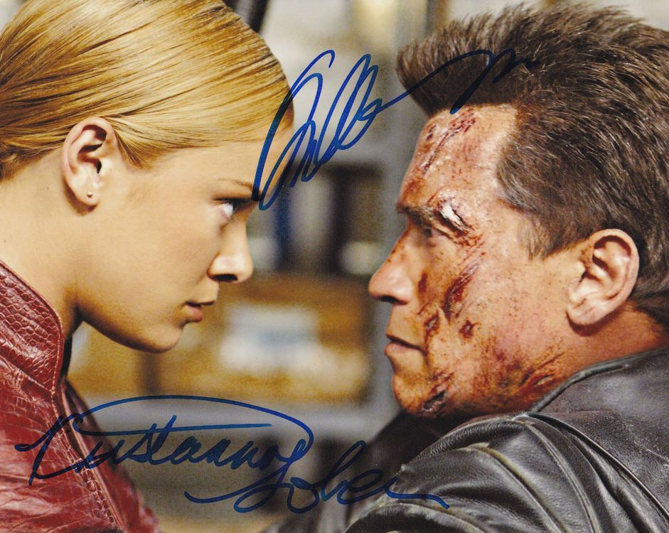 TERMINATOR 3 (CAST) handsigniertes Grossfoto (20x25cm) COA (Gebraucht ...