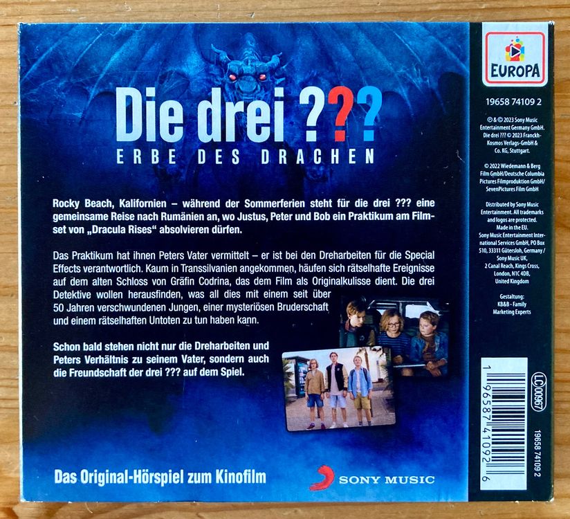 Die drei Fragezeichen - Erbe des Drachen (NEU, Europa, 2022) (Neu (gemäss Beschreibung)) in ...