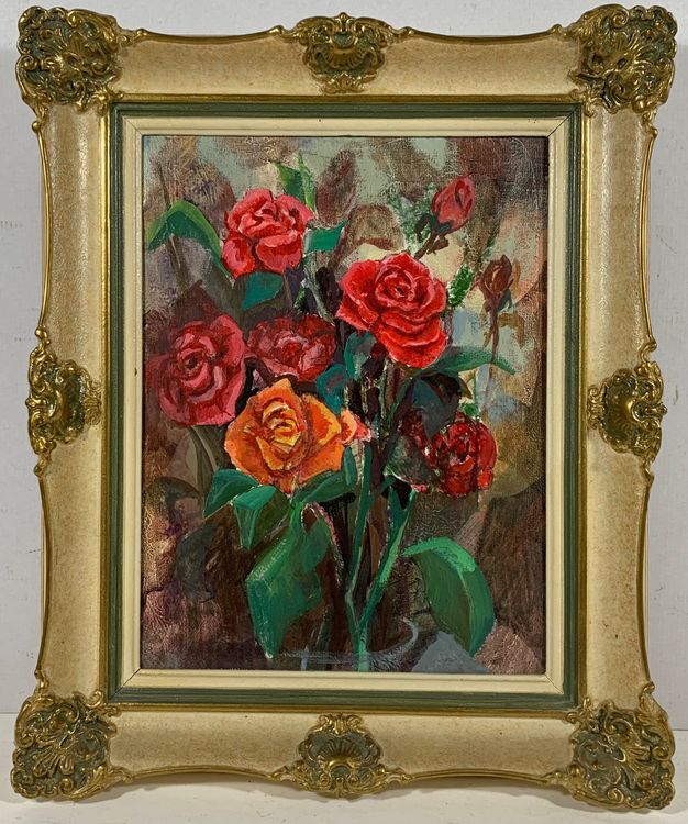 20‘er Jahre Schweizer Schule Stilleben Gemälde mit Rosen (Gebraucht) in Root für CHF 30 – mit ...