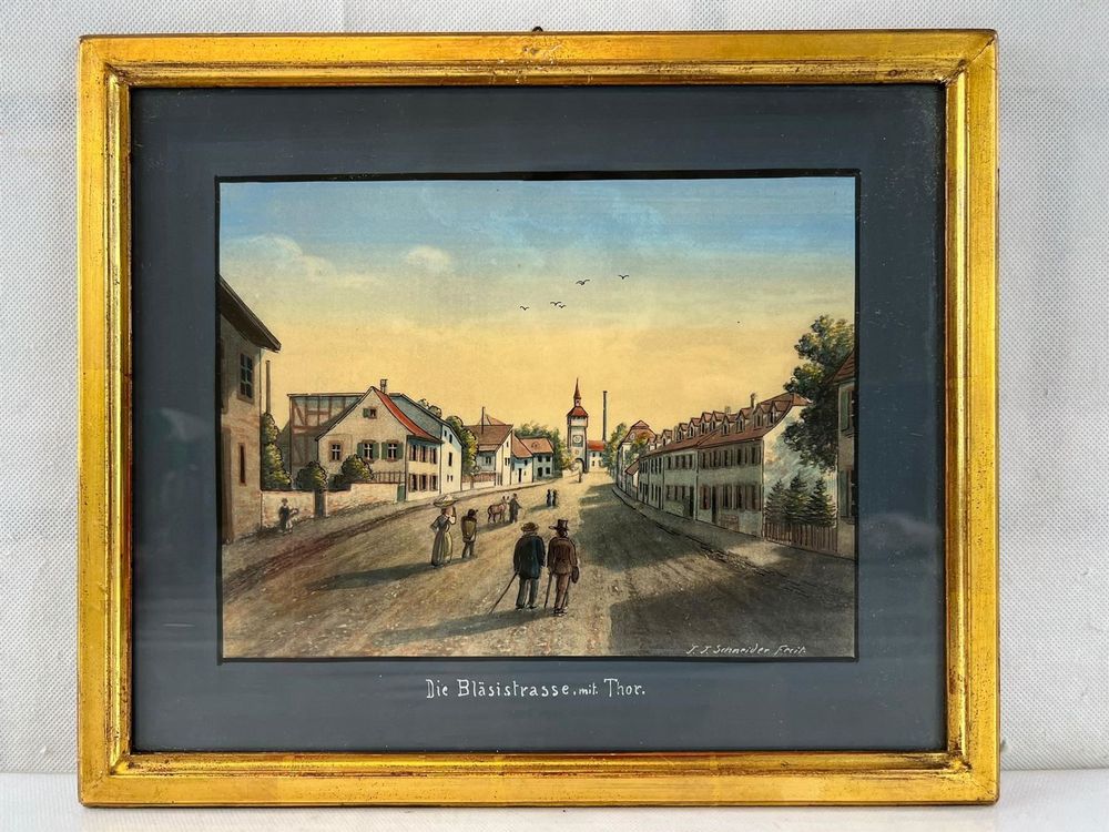 Alte Bild Bemalt Echtgoldrahmen (Gebraucht) in Neuhausen am Rheinfall für CHF 40 – mit Lieferung ...