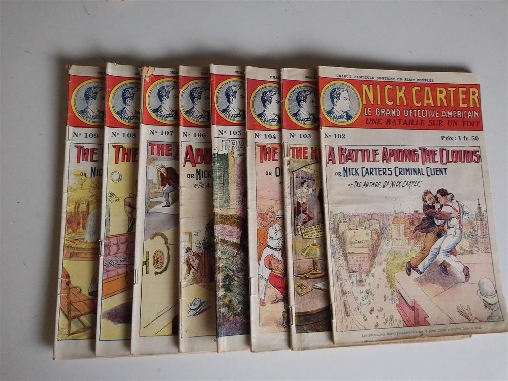 8 Rare Book Vintage Nick Carter Stories | Kaufen auf Ricardo